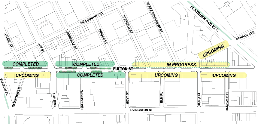 Fulton Mall Streetscape Revitalization - Downtown Brooklyn
